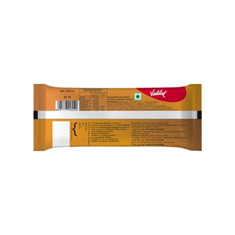 Vadilal Badabite Choco Almond Crunch Ice Cream Stick Price Buy Online