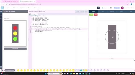 Javascript 2185 სავარჯიშო Graphics Stop Light