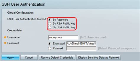 Client Secure Shell Ssh User Authentication For The Sg350xg And Sg550xg Switches Cisco