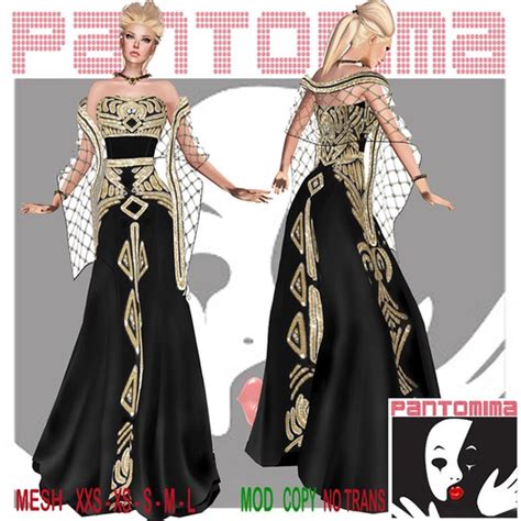 Second Life Marketplace Pantomima Strapdress Scarf