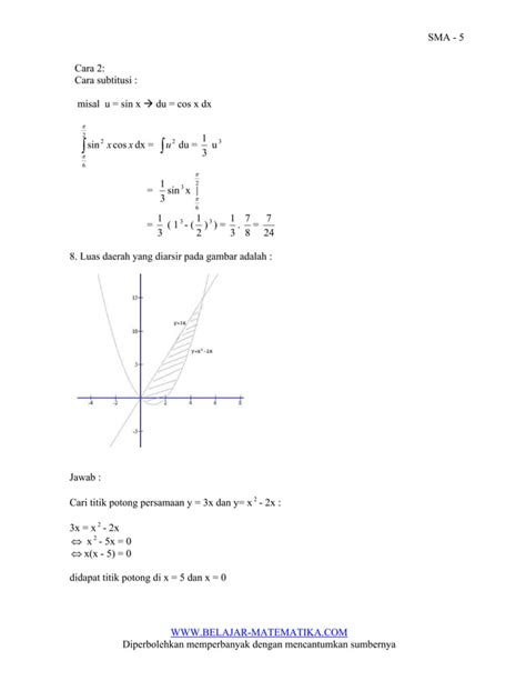 Contoh Contoh Soal Dan Pembahasan Integral Pdf