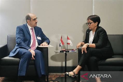 Menlu Indonesia Terus Dukung Upaya Pemulihan Ekonomi Suriah Antara News