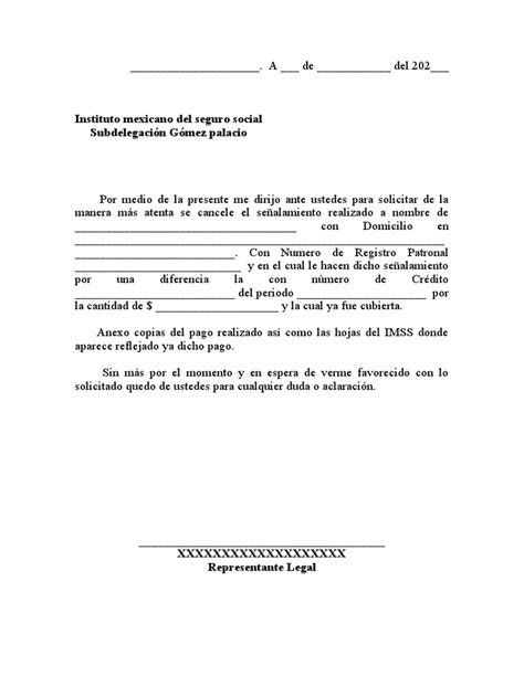 Carta De No Adeudo Pdf