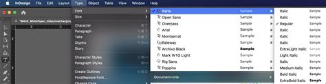 solved issue with font variables in indesign adobe product community