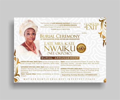 Funeral Invitation Artofit