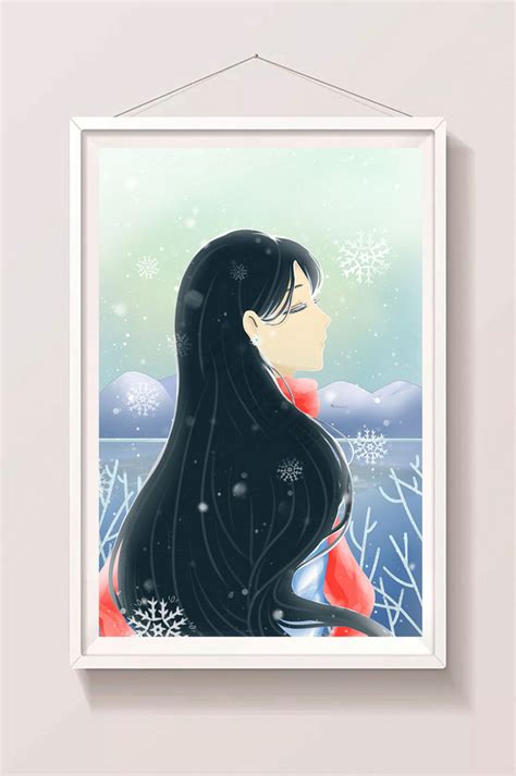 雾凇插画 雾凇插画图片 包图网