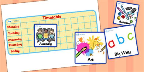 Editable Mini Ks1 Visual Timetable Twinkl