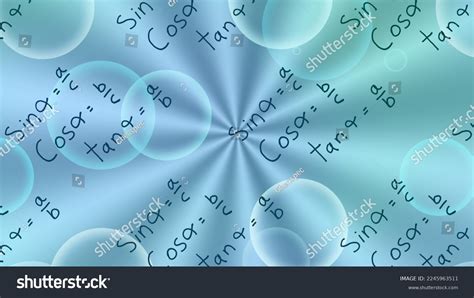 Trigonometry Alpha Beta Angle Cosine Calculations Stock Illustration