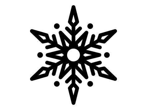 Snowflake Svg Snowflake Silhouette Winter Clip Art Christmas Etsy