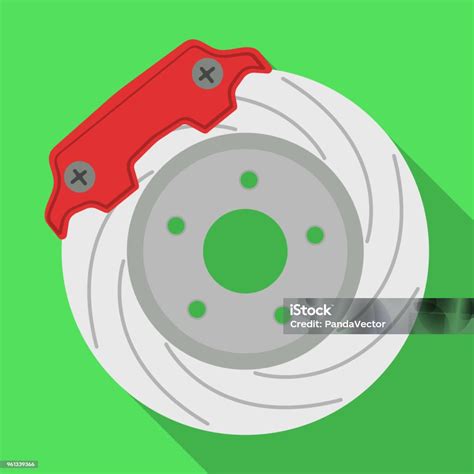 디자인에 대 한 평면 스타일에 브레이크 디스크 단일 아이콘 자동차 정비 역 벡터 기호 재고 일러스트 레이 션 웹입니다 건강