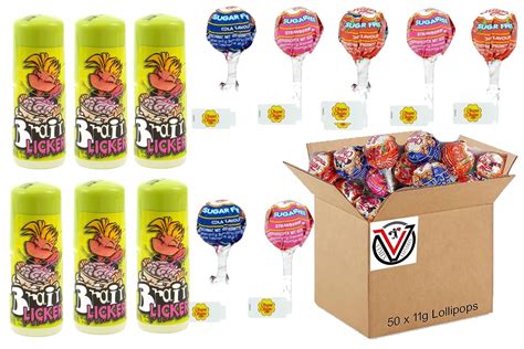 Chupa Chups Sugar Free Assorted Flavour Lollipops 50 11g Full Box