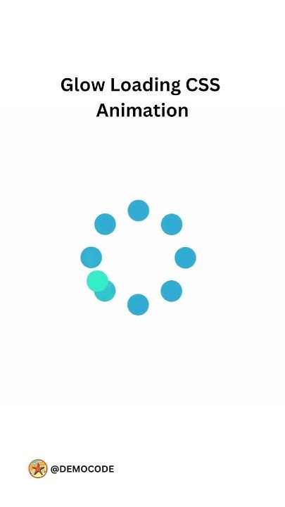 Glow Loading Css Animation Animation Css Threejs Coding Developer Cssanimation Shorts