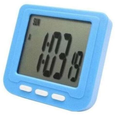Battery Polished Plastic Multifunctional Digital Clock Color Black 5w X 3h Centimeters Classy
