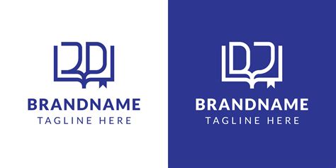 Letter Dj And Jd Book Logo Suitable For Business Related To Book With