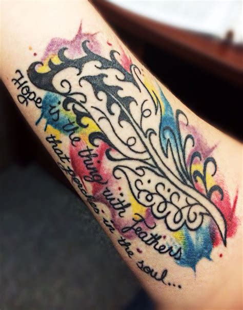 Emily Dickinson Watercolor Tattoo Watercolor Tattoo Watercolor Tattoos
