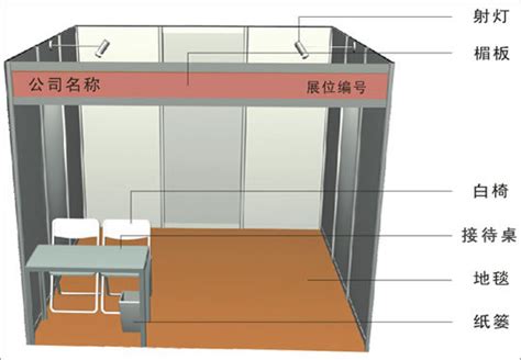标准展位示意图 标准展位图 标准展位 大山谷图库