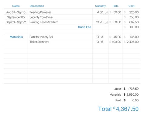 Invoicing App Kenan Bateman