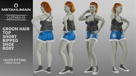 Artstation Clothes 03 For Metahuman Game Assets