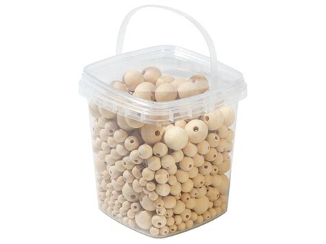 PERLES BOIS RONDES Naturelles