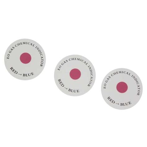 Red To Blue Eo Sterilization Indicator Label Sterile Chemical Indicator