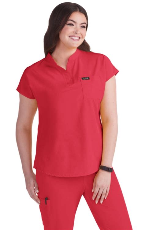 1093 Koi Basics Ari Split Neck Top Scrubscanadaca