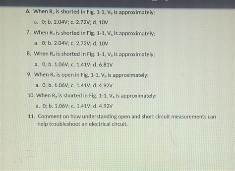 Solved Lab Troubleshooting Resistive Circuit Measurements Chegg Com
