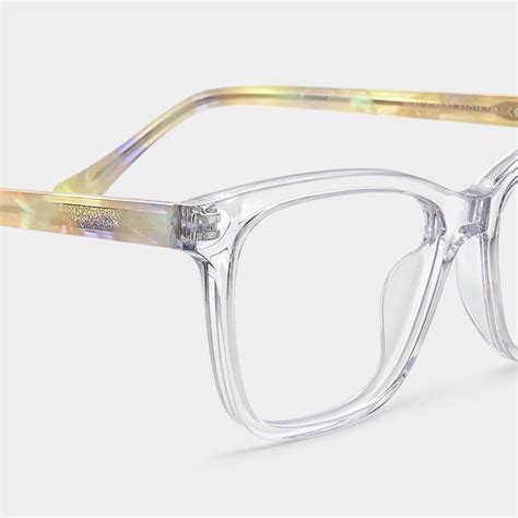 Faith Healing Glasses Clear Rectangle Acetate Frames Zeelool