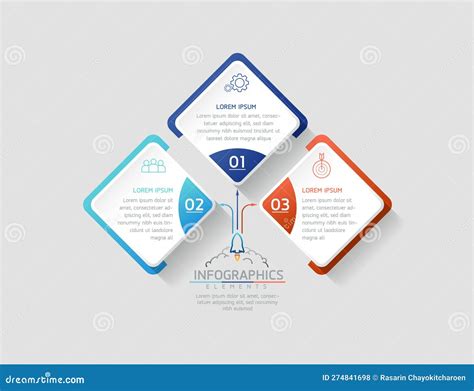 Vector Business Presentation Connecting Steps Infographic Template 向量例证