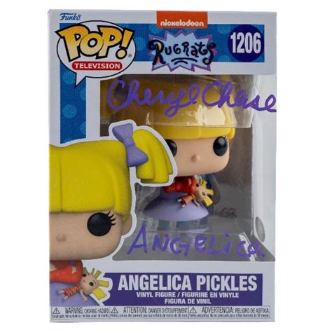 Angelica Pickles Rugrats Cheryl Chase Signed Pop 1206 Psa