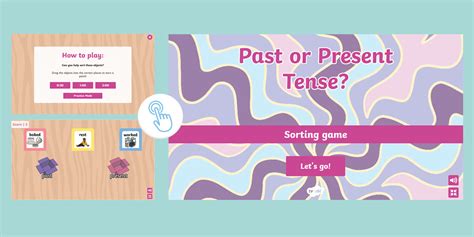 Tenses Interactive Sorting Game Twinkl Go Twinkl