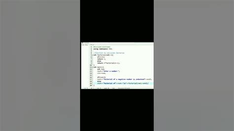 Find The Factorial Number In C Coding Factorial Programming Learncpp Shorts