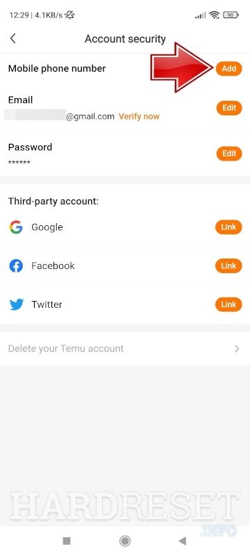 How To Add Phone Number To Temu