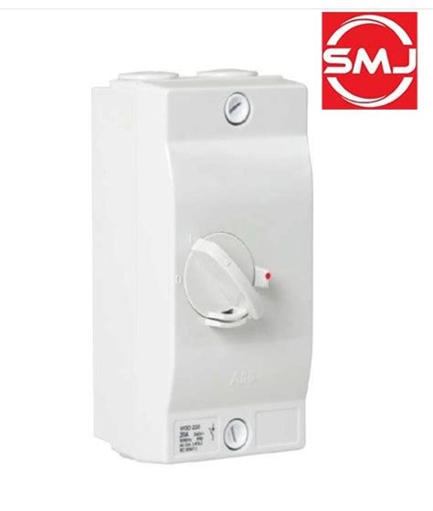 Abb Wsd432 32a 4 Pole Ip66 Weatherproof Switch Isolator Weatherproof Isolator Switch Selangor