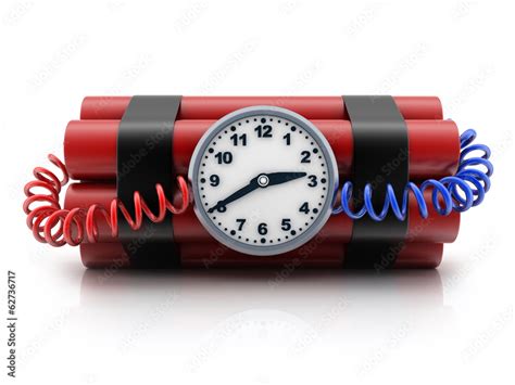 Tnt And Clock Stock Illustration Adobe Stock