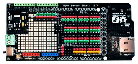 Mega Sensor Shield V24 Compatible With Arduino Mega Kamami On Line
