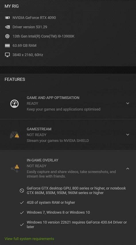 Geforce In Game Overlay Cannot Be Turned On Anymore Despite Having A