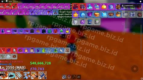 Blox Fruits Lv2550 Godhuman Cursed Dual Katana Hallow Scythe Soul Guitar Full Skill