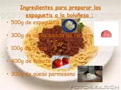 Espaguetis a la boloñesa PPT