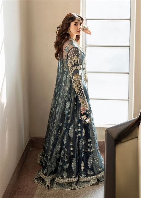 Pakistani Wedding Dress In Jacket And Sharara Style Nameera By Farooq