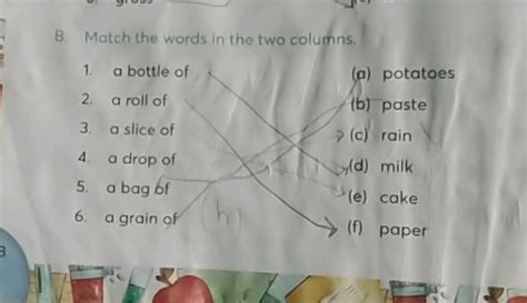 B Match The Words In The Two Columns 1 A StudyX