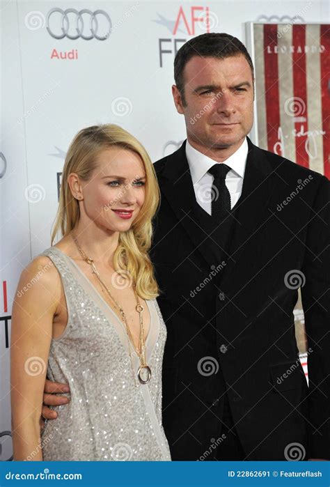 Liev Schreiber And Naomi Watts Editorial Image CartoonDealer