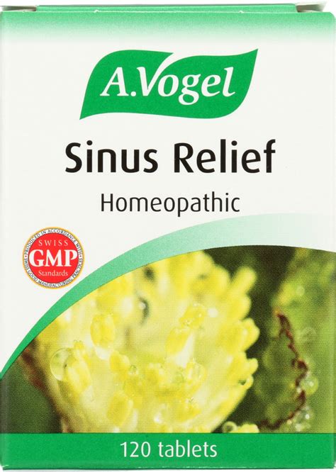 A Vogel Homeopathic Sinus Relief Tablets 120 Tb Vitaminstar