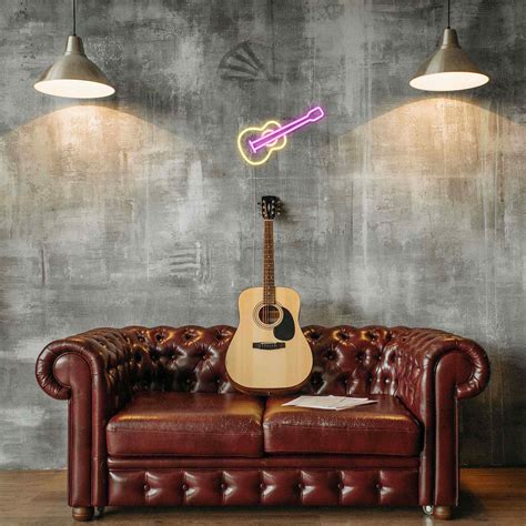Acoustic Guitar Neon Sign Hineon Custom Neon Sign