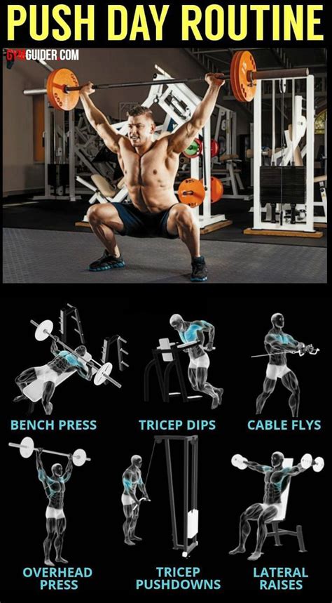 Upper Body Push Workout For Better Delts Pecs And Triceps With This One Routine Push Workout