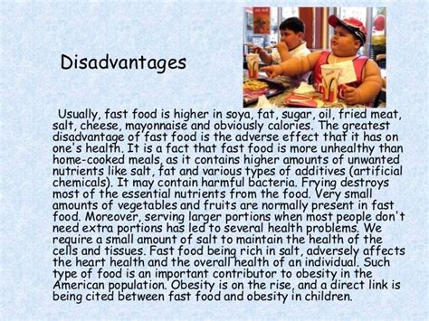Fast Food Benefits And Health Risks