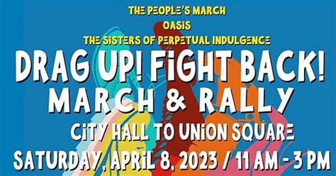 Drag Up Fight Back Rally And March Supporting Drag And Trans Communities