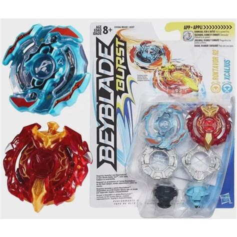 Kit Beyblade Burst Roktavor R2 E Xcalius Hasbro Em Promoção Na