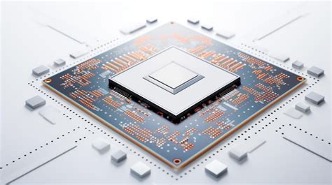Premium Photo Advanced Technology Concept Visualization Circuit Board CPU Processor Microchip