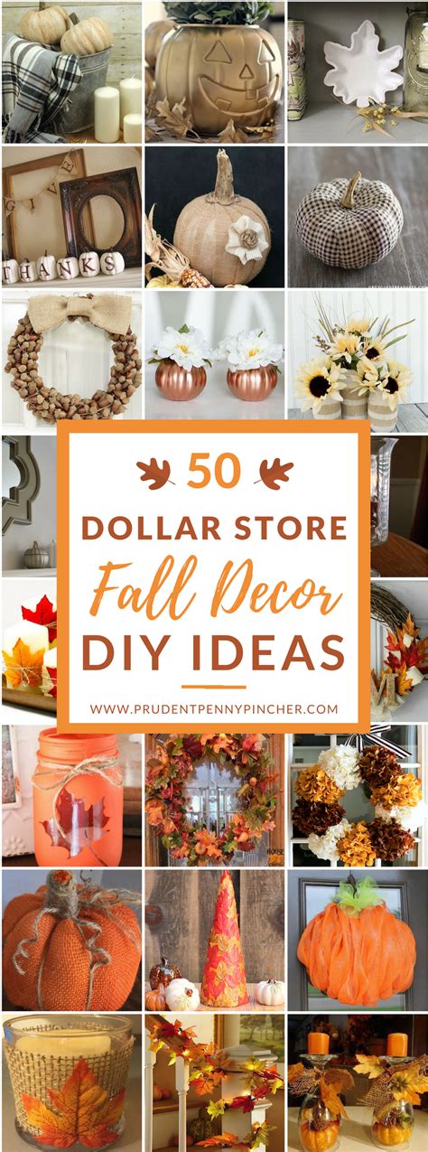 50 Dollar Store Fall Decor Diy Ideas Prudent Penny Pincher