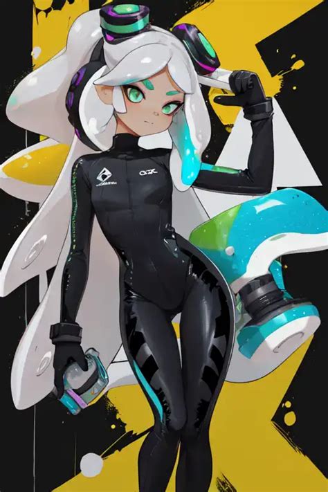 AI Art Parallel Canon In A Glitchy Grey Bodysuit By MysteriousRiderJr